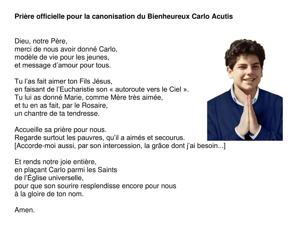 Communauté de Paroisse Saint Gall | Prière officielle pour la ...